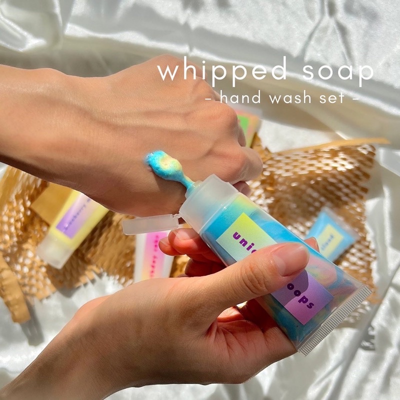 whipped soap hand wash set สบู่ล้างมือแบบพกพา 5 กลิ่น | Shopee Thailand