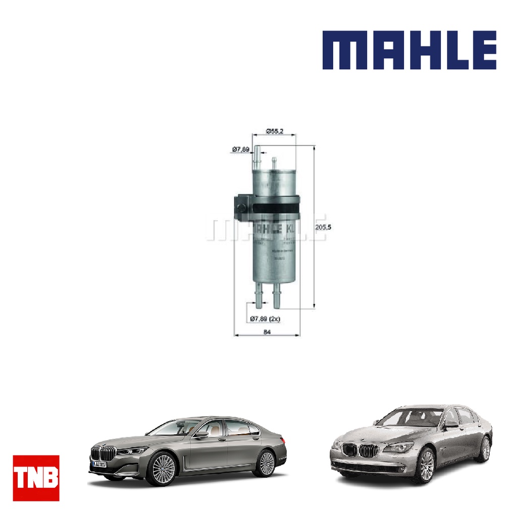 MAHLE กรองเชื้อเพลิง กรองดีเซล 7 Series 730LI E65 ปี 2005 มี bracket ...