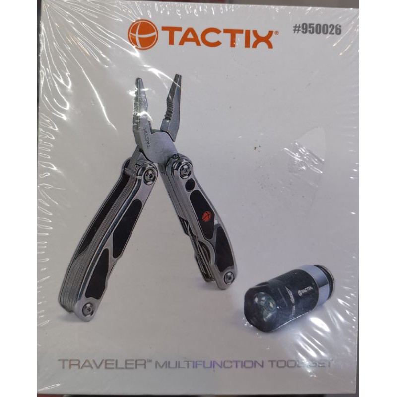 TACTIX TRAVELER เครื่องมือเอนกประสงค์ พร้อมไฟฉาย #950026 | Shopee Thailand