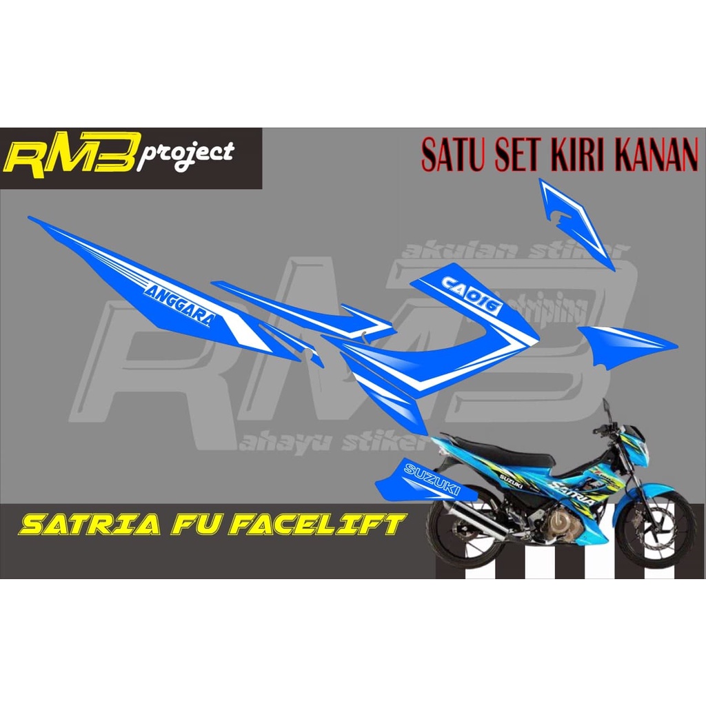 Suzuki satria fu Facelift Graphic striping Sticker1 | Shopee Thailand