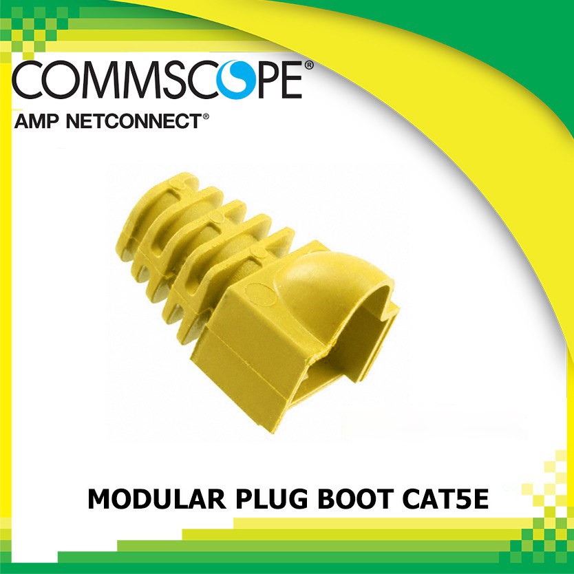 MODULAR PLUG BOOT CAT5E , YELLOW ( 20 pcs/pack ) | Shopee Thailand