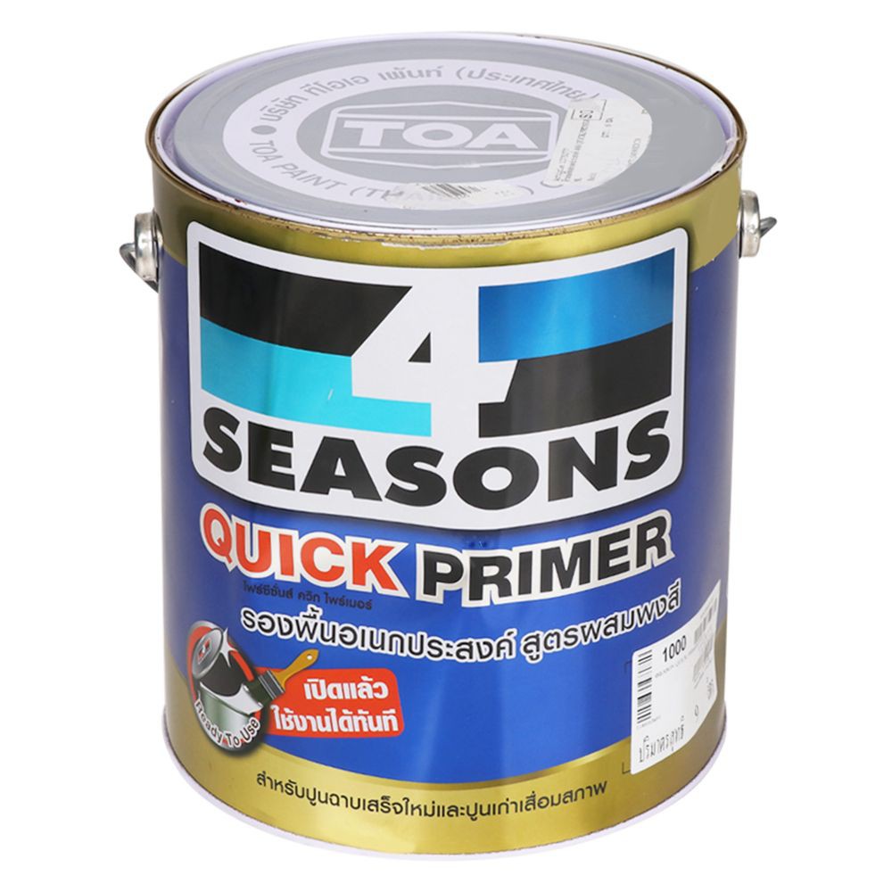 สีรองพื้นปูนอเนกประสงค์ TOA 4 SEASONS Quick Primer 9 ลิตร | Shopee Thailand