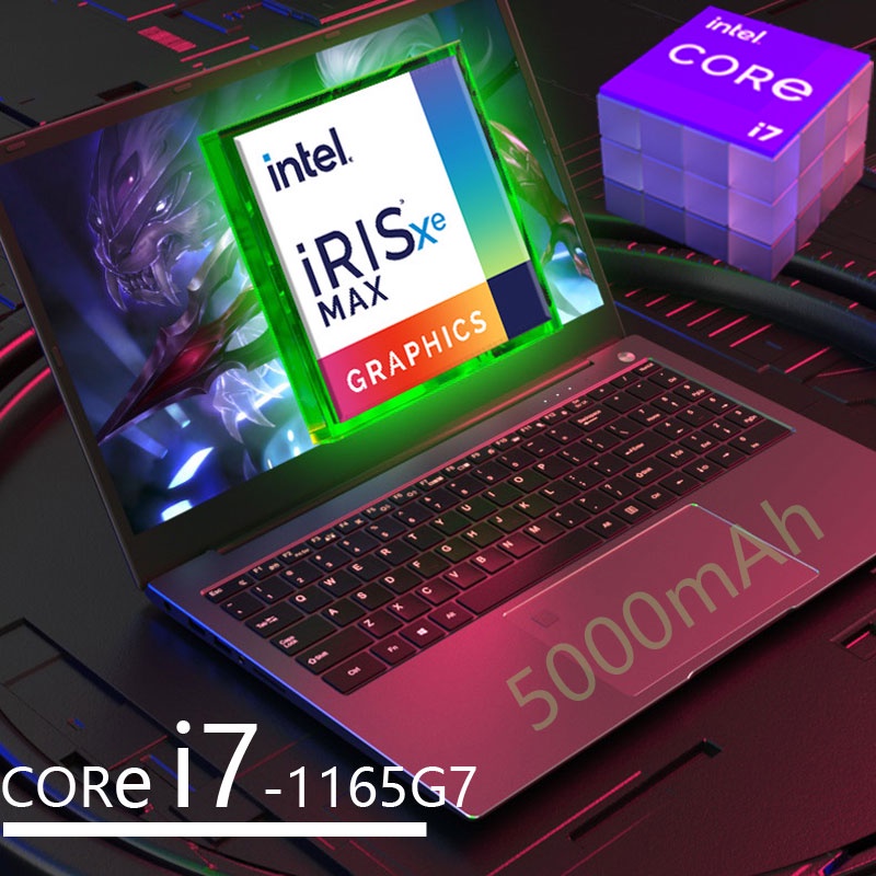 15.6 Inch core i7 1165G7 i5 1135G7 Gaming laptops computer notebook intel cheap windows 10 ...