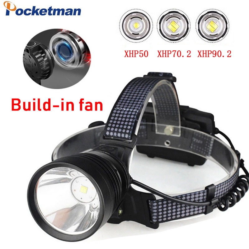 Xhp 90.2 Usb ไฟฉายแบบชาร์จไฟ Xhp 50 Xhp 70 . 2 Led พร้อมพัดลมระบายความ ...