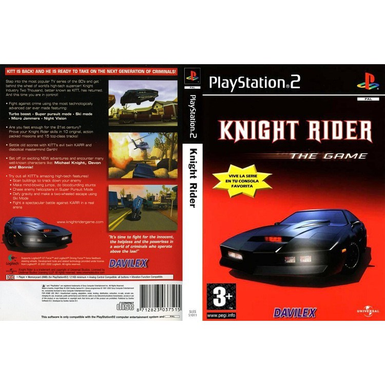 KNIGHT RIDER 1 [PS2 EU : CD 1 Disc] | Shopee Thailand