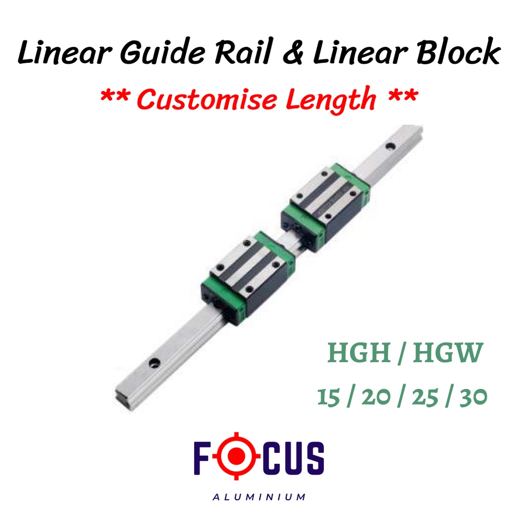 Hgh HGW Linear Guide Rail Linear Block HGH15 HGH20 HGH25 HGH30 HGW15 HGW20 HGW25 HGW30 | Shopee ...