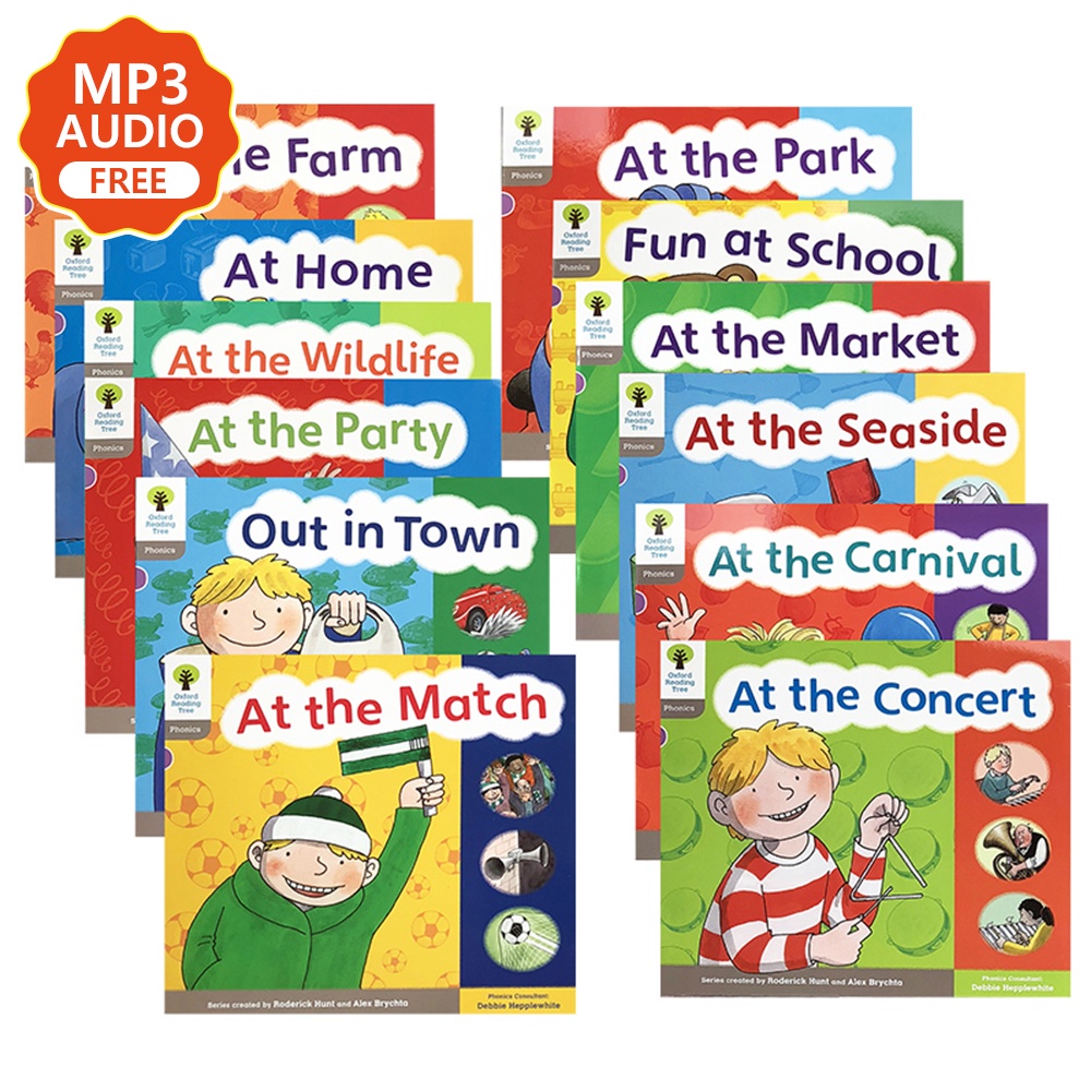 12 Books Level 1 Oxford Reading Tree English Graded Reading Books ...