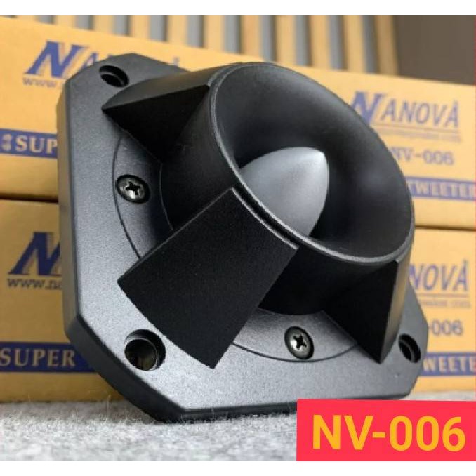 NANOVAทวิตเตอร์ หัวจรวด ขนาด 4.5 นิ้ว ยี่ห้อ Nanova รุ่น NV-006 แม่เหล็ก 100 มิล 250 W เสียงแหลม ...