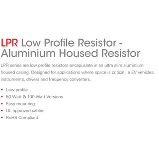 Resistors R 8 Ohms 100W ค่าความต่านทาน 8โอมป์ 100วัต LPR Low Profile ...
