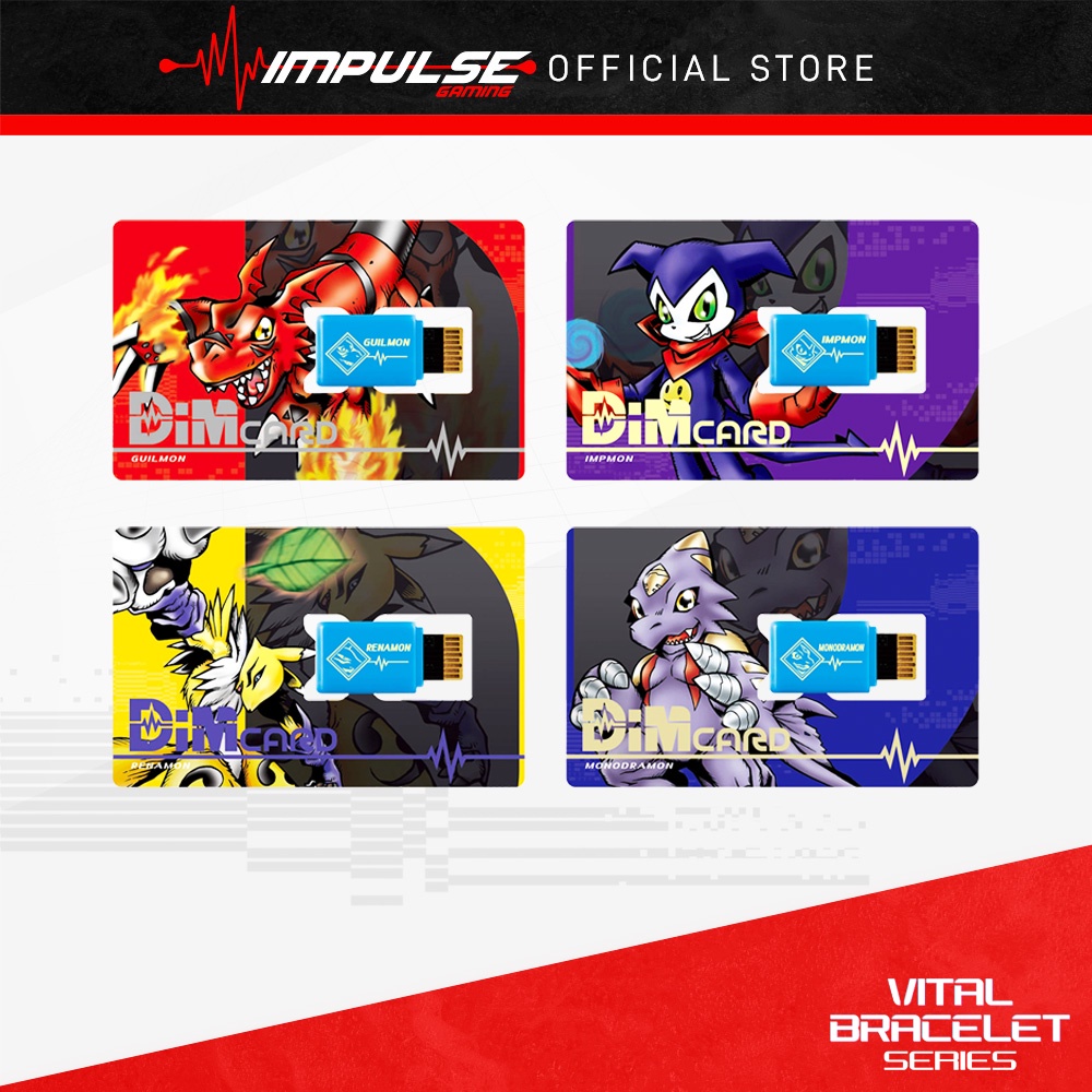 Digimon Digivice Digital Monster Vital Bracelet Dim Cards - Digimon ...
