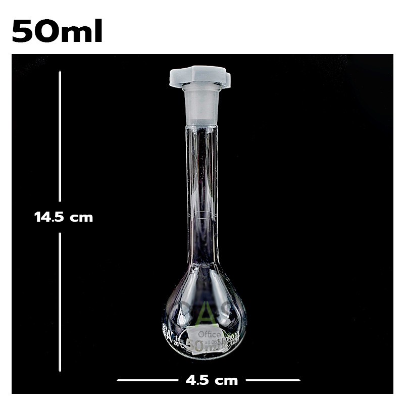Volumetric Flask With Polyethylene Cover ขวดวัดปริมาตร พร้อมฝาปิดโพลี ...