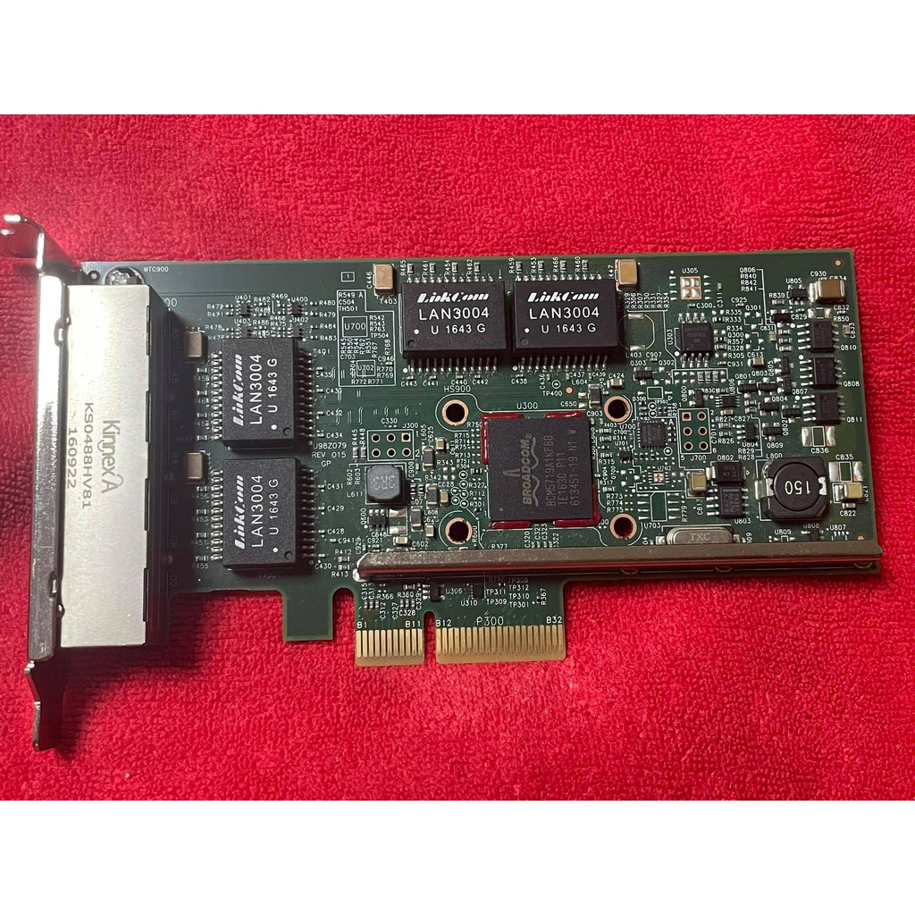 Dell Broadcom BCM95719A1904G 5719 Quad Port 1GB Gigabit Network Card ...