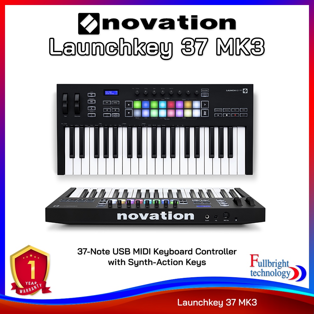 Novation Launchkey 37 MK3MIDI Keyboard Controller มาพร้อมกับ Hardware ...