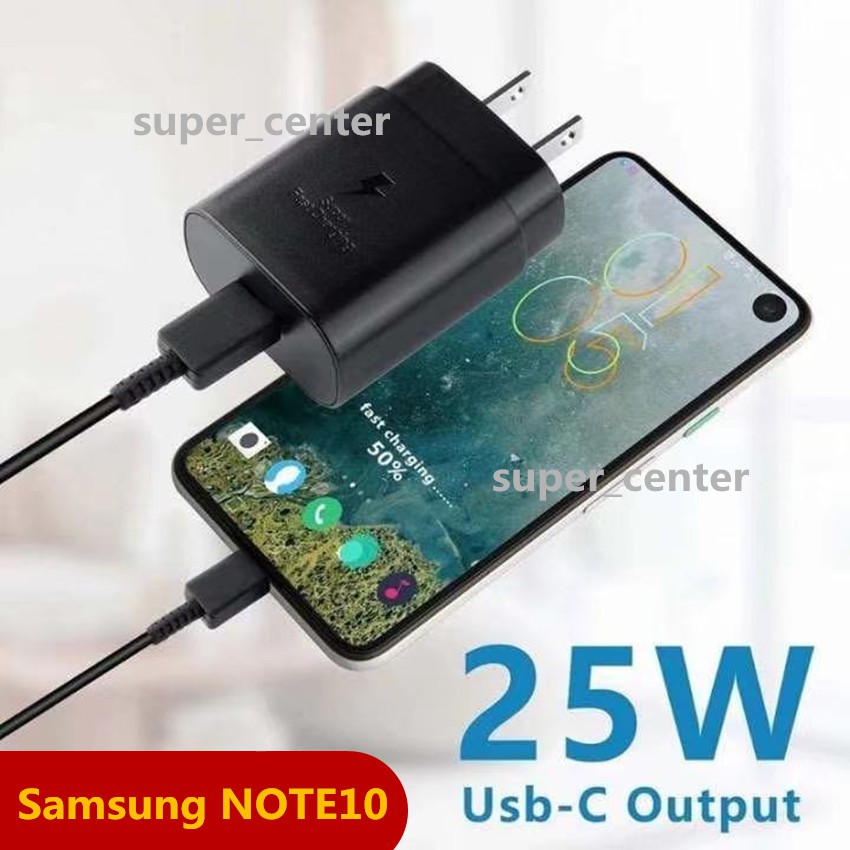 Samsung NOTE10หัวชาร์จ+สายชาร์จSuperFastChargerPDชาร์จเร็วสุด25W USBCtoUSBC Cable รองรับ รุ่น ...
