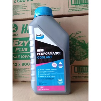 หล่อเย็น น้ำยาเติมหม้อน้ำ Bendix ชมพู เขียว ฟ้า Bendix High Performance COOLANT ขนาด1ลิตร ...