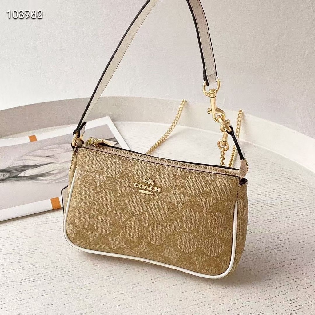 Coach C3308 โนลิตา 19 กระเป๋าสะพายข้างผู้หญิง สร้อยข้อมือลูกปัด ...