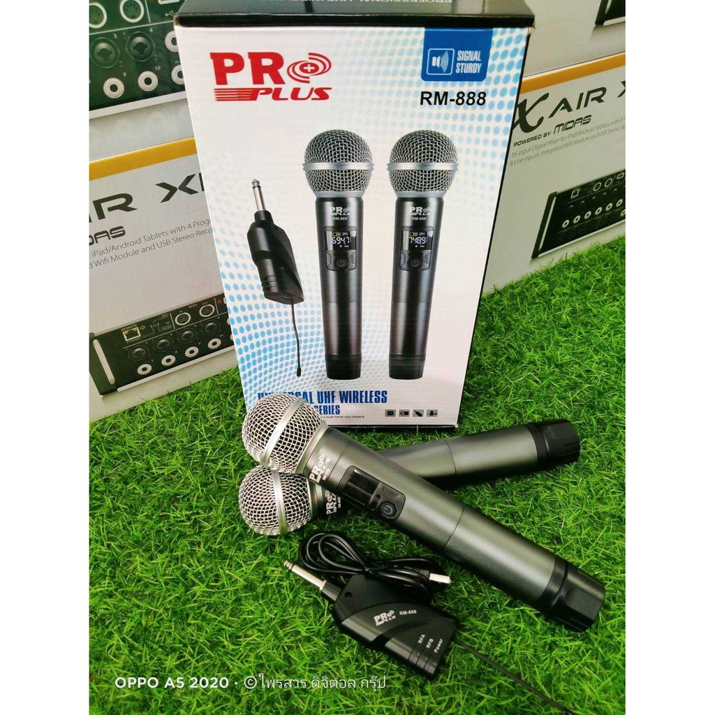 PROPLUS RM-888 ไมค์ลอยคู่UHF ตัวรับเล็ก ปรับความถี่ได้ ความถี่ใหม่ที่ขออนุญาติ กสทช | Shopee ...