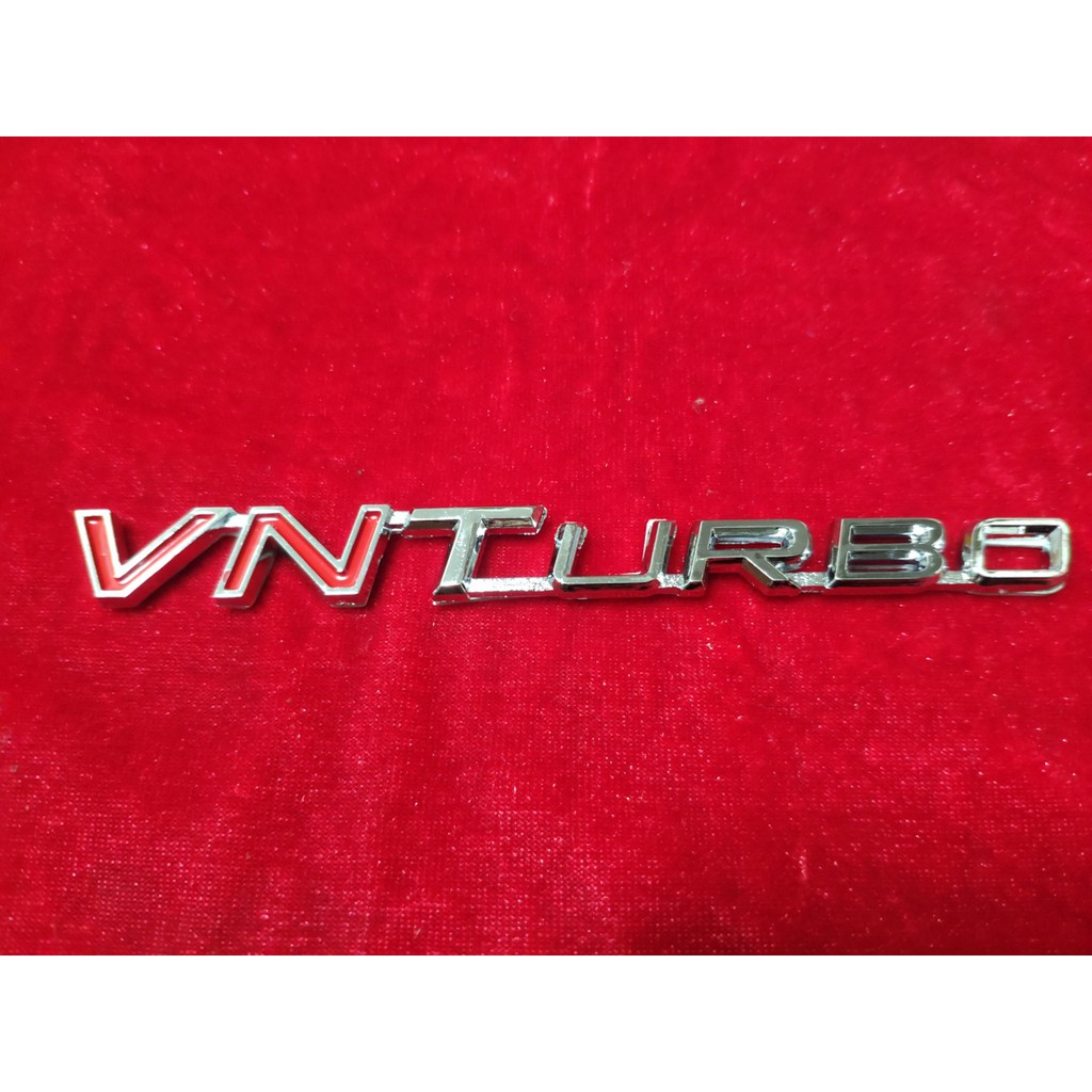 โลโก้ VN Turbo แดงโครเมี่ยม ติดรถยนต์ | Shopee Thailand