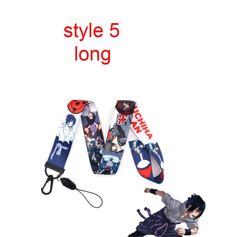 6 Styles Anime Naruto Akatsuki Clouds Neck Strap Lanyard for Keys DIY ...
