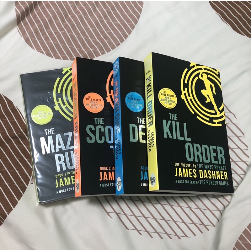Maze runner book set หนังสือนิยายภาษาอังกฤษ | Shopee Thailand