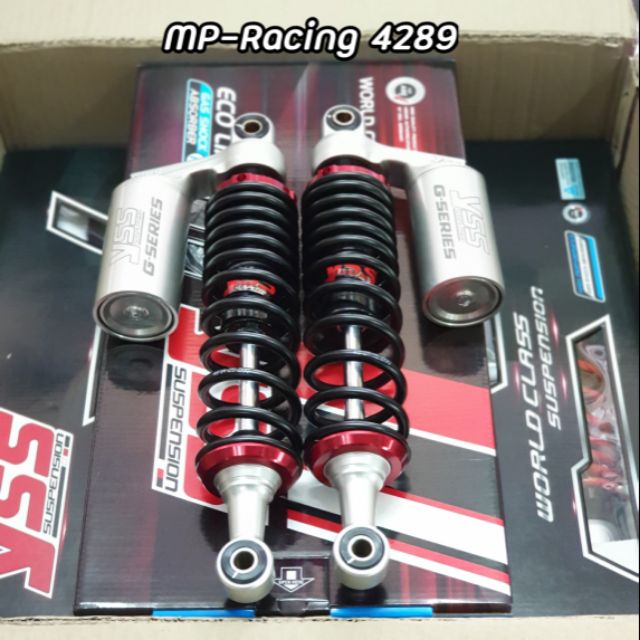 โช้คหลังแก็ส YSS G-Series สปริงดำ-กระปุกเทา ยาว 320 มม.(โหลด) ใส่รถ ...