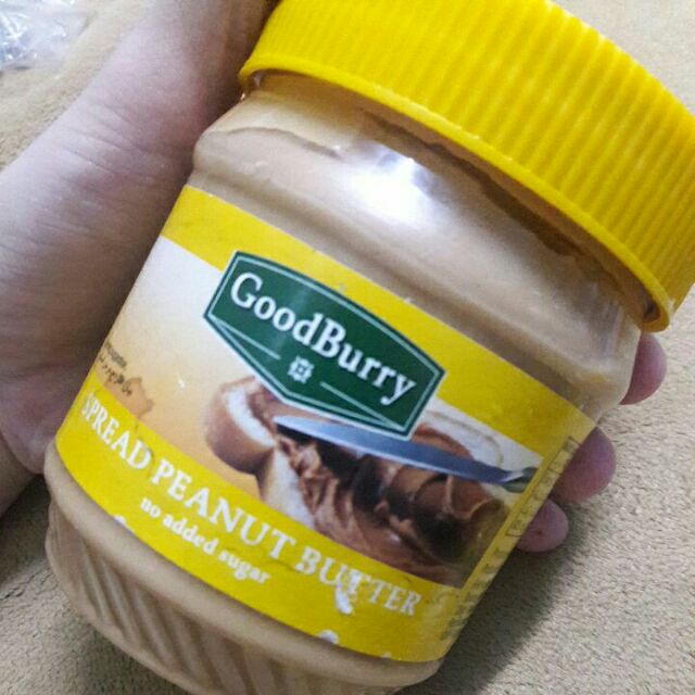 GoodBerry Spread peanut butter 340g. เนยถั่ว ไม่ใส่น้ำตาล เนื้อครีม ...