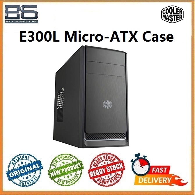 เคส Cooler Master MasterBox E300L Micro-ATX (สีเงิน) | Shopee Thailand
