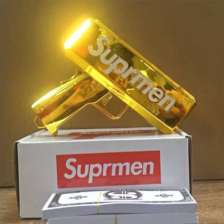 Supreme spray gun hand grab money grab pouring money bills vibrato net ...