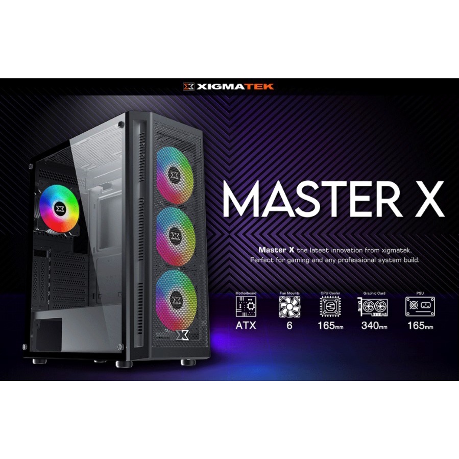 CASE XIGMATEK MASTER X เคสคอมพิวเตอร์มีfun 4ตัว | Shopee Thailand
