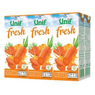 ยูนิฟ เฟรช น้ำแครอท ผสมผักผลไม้รวม40% ขนาด 250ml ยกแพ็ค 6กล่อง UNIF ...
