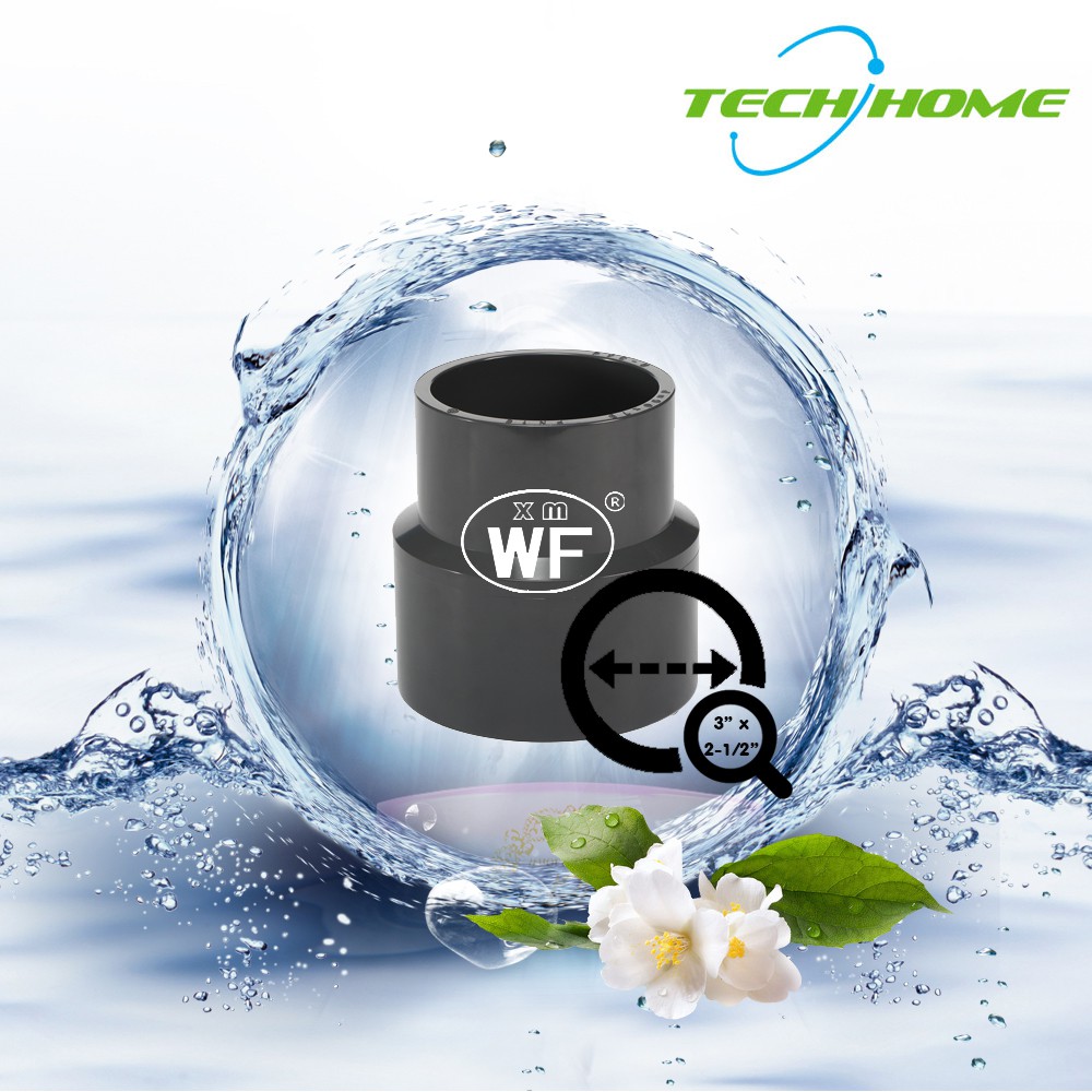 WF Reducer Coupling UPVC | ข้อลดกลม # {ANSI Fitting} Size 2-1/2"x1" - 3 ...