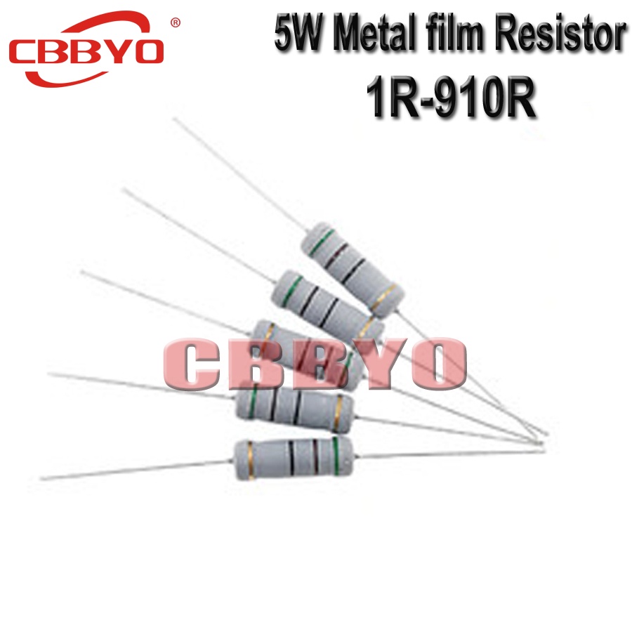 10pcs Carbon Film resistor 5W 5% 1R-910R 1.5R 4.7R 5.1R 10R 47R 68R 470R 560R 820R Ohm | Shopee ...