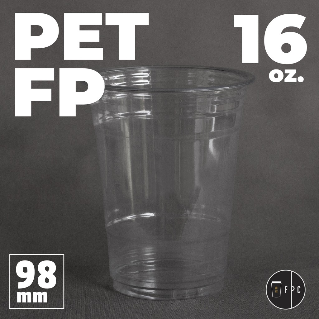 แก้วพลาสติก FPC PET FP - 16oz. Ø98 พร้อมฝา [50ชุด] | Shopee Thailand