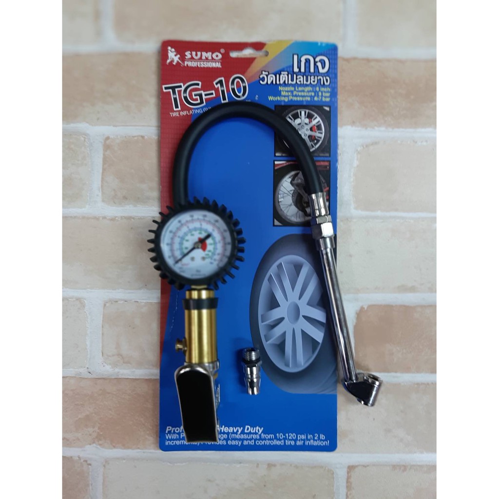 SUMO เติมลมยาง เกจวัดเติมลมยาง รุ่น TG-10 | Shopee Thailand