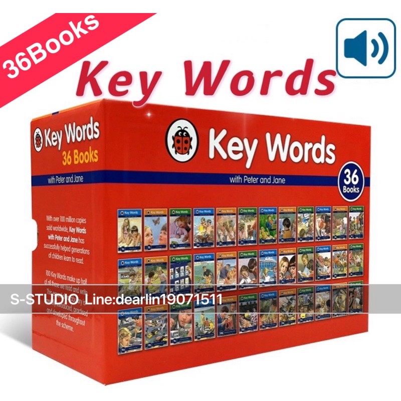 Ladybird Boxset Key Words 1-36 Peter and Jane Key words 36 เล่ม36 BOOKS ...