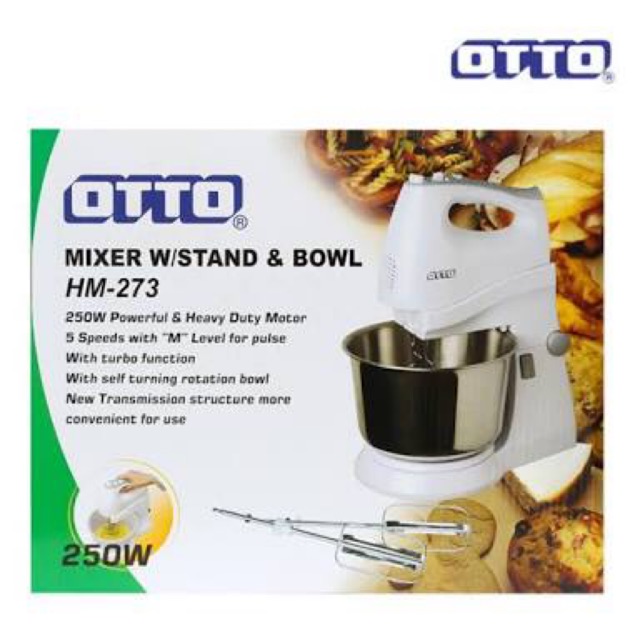 otto เครื่องผสมอาหาร mixer w/stand & bowl hm-273 | Shopee Thailand