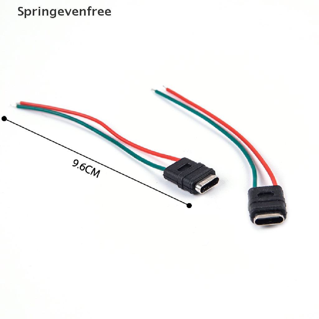 SPEF 1* USB Type-c Waterproof Connector Welding Wire Female Socket Fast ...