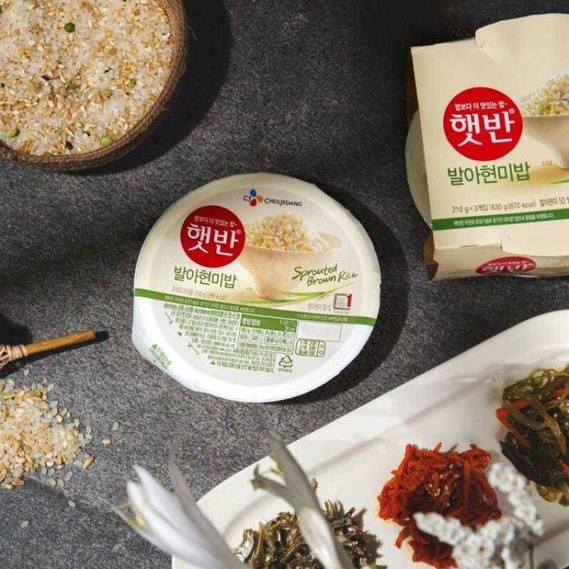 ข้าวกล้องงอกเกาหลี, ข้าวกล้องเกาหลีพร้อมทาน, Cooked Korean Sprouted Brown Rice ขนาด 210g., 210g ...