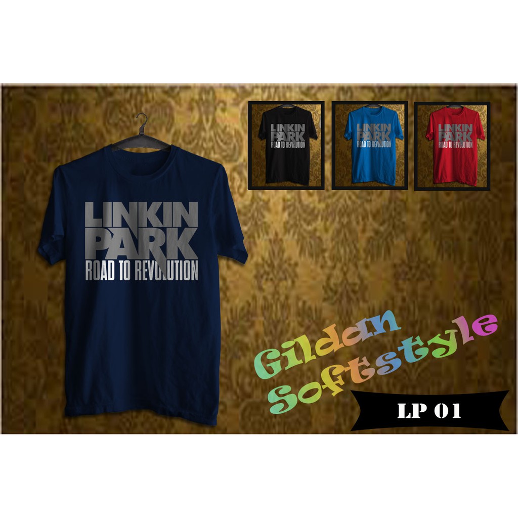 เสื้อยืด linkin park road to revolution original gildan softstyle lp01 ...
