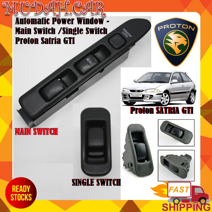 Proton Satria GTI OEM Power Window สวิตช์หลัก Suis Tingkap Automatik ...