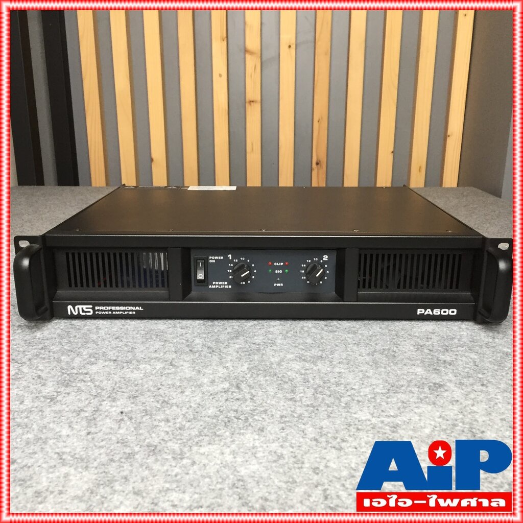 NTS PA600 poweramp เอ็นที่เอส PA 600 power amp PA-600 เพาเวอร์แอมป์ แอมป์ขยาย เครื่องเสียง แอมป์ ...