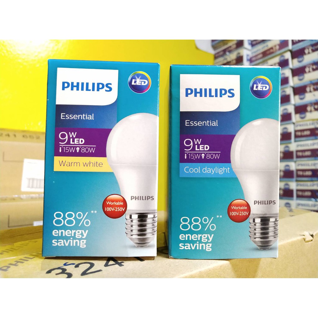 หลอด LED Bulb 9W PHILIPS 900LM E27 | Shopee Thailand