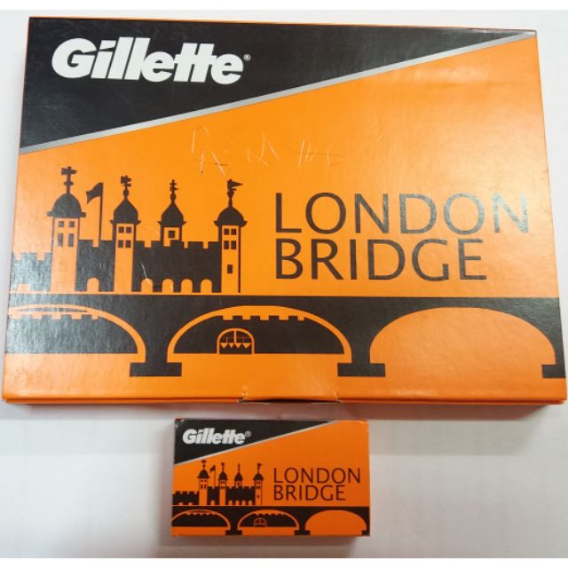 Gillette London Bridge ยิลเลตต์ใบมีดโกน2คม 1กล่อง | Shopee Thailand