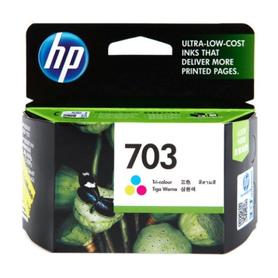 HP 703 3-Color Inkjet Cartridge.ตลับหมึกอิงค์เจ็ท 3สี HP 703 | Shopee ...