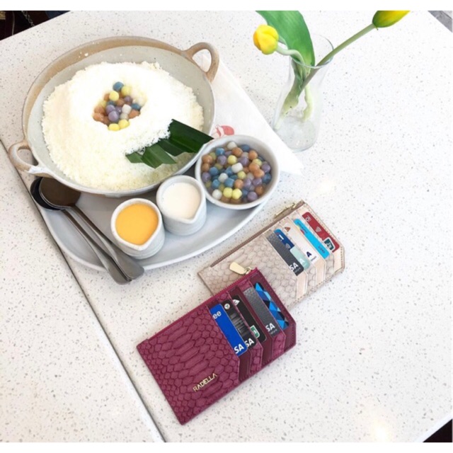 กระเป๋าสตางค์ใบเล็กแบรนด์ RADELLA สี แดงเข้ม | Shopee Thailand