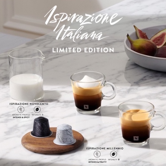 แคปซูลแบ่งขาย Nespresso Ispirazione Novecento และ Ispirazione Millennio ...