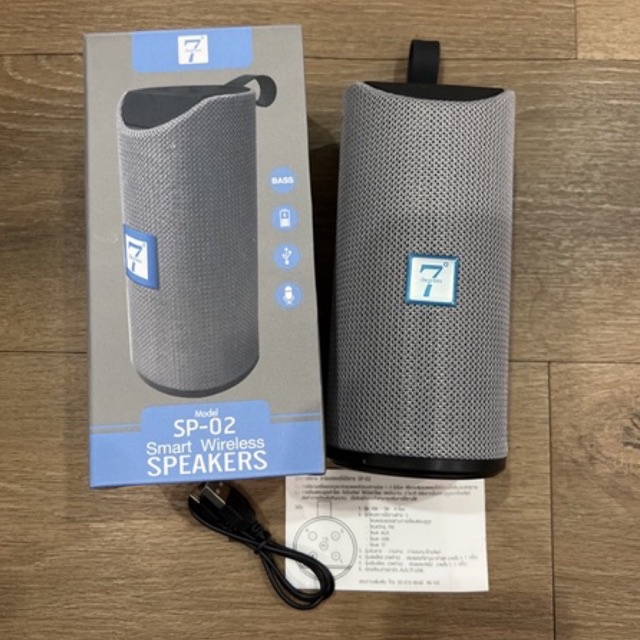 ลำโพงบลูทูธ ลำโพงต่อมือถือ wireless 7 degrees รุ่น sp-02 smart wireless speaker | Shopee Thailand