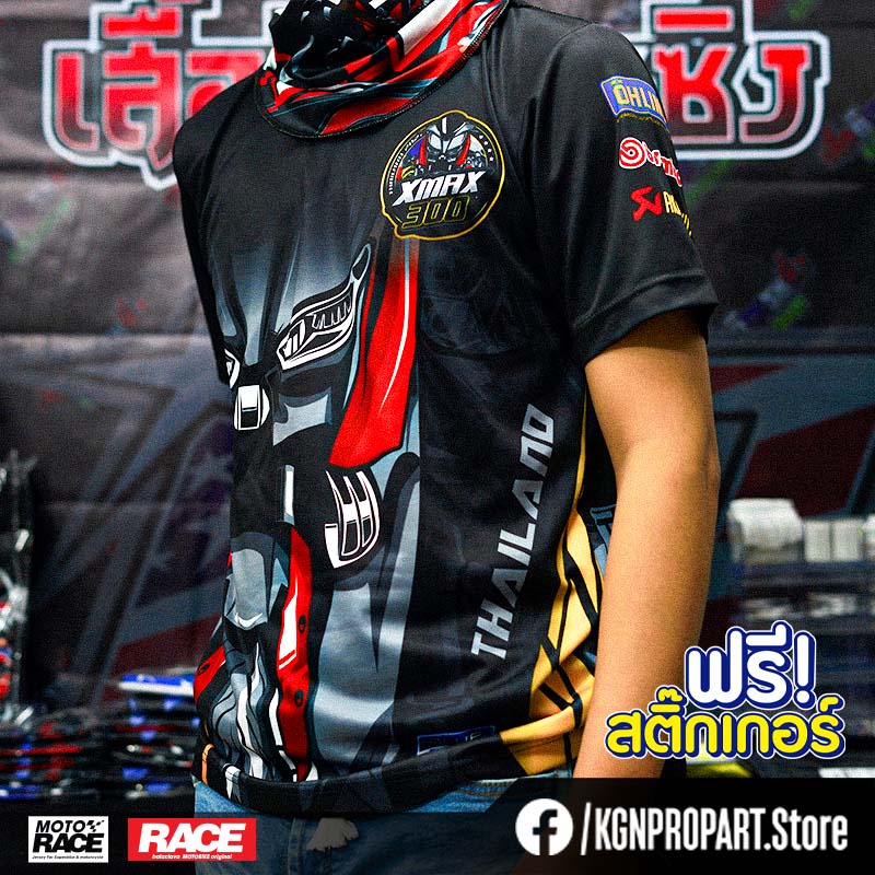 KGNPRO® | เสื้อพิมพ์ลาย X-Max Gold Edition | Sublimation | Micro polyester | Motocycle | Shopee ...
