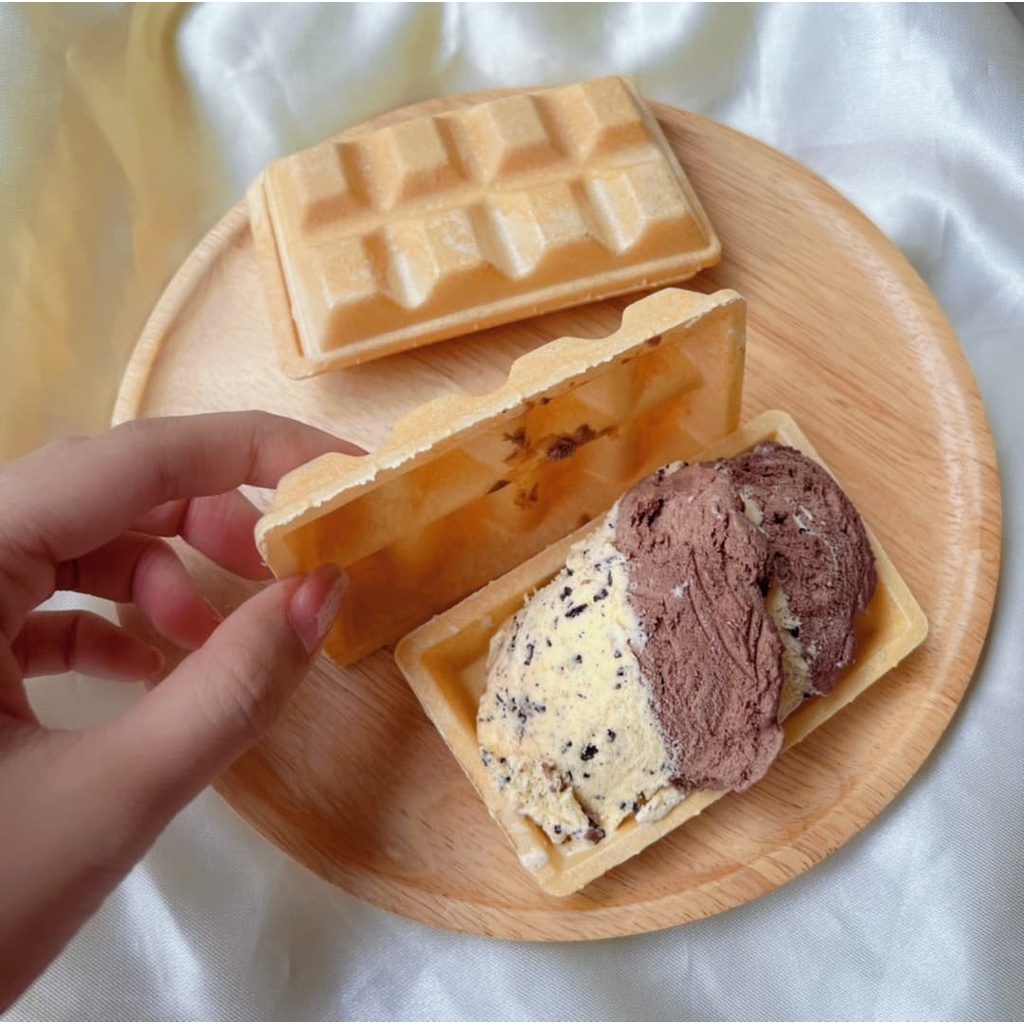 โคนแซนวิช(โมนาก้า) // Monaka Sandwich Cone = ขนาดบรรจุ 10 ชิ้น / ห่อ ...
