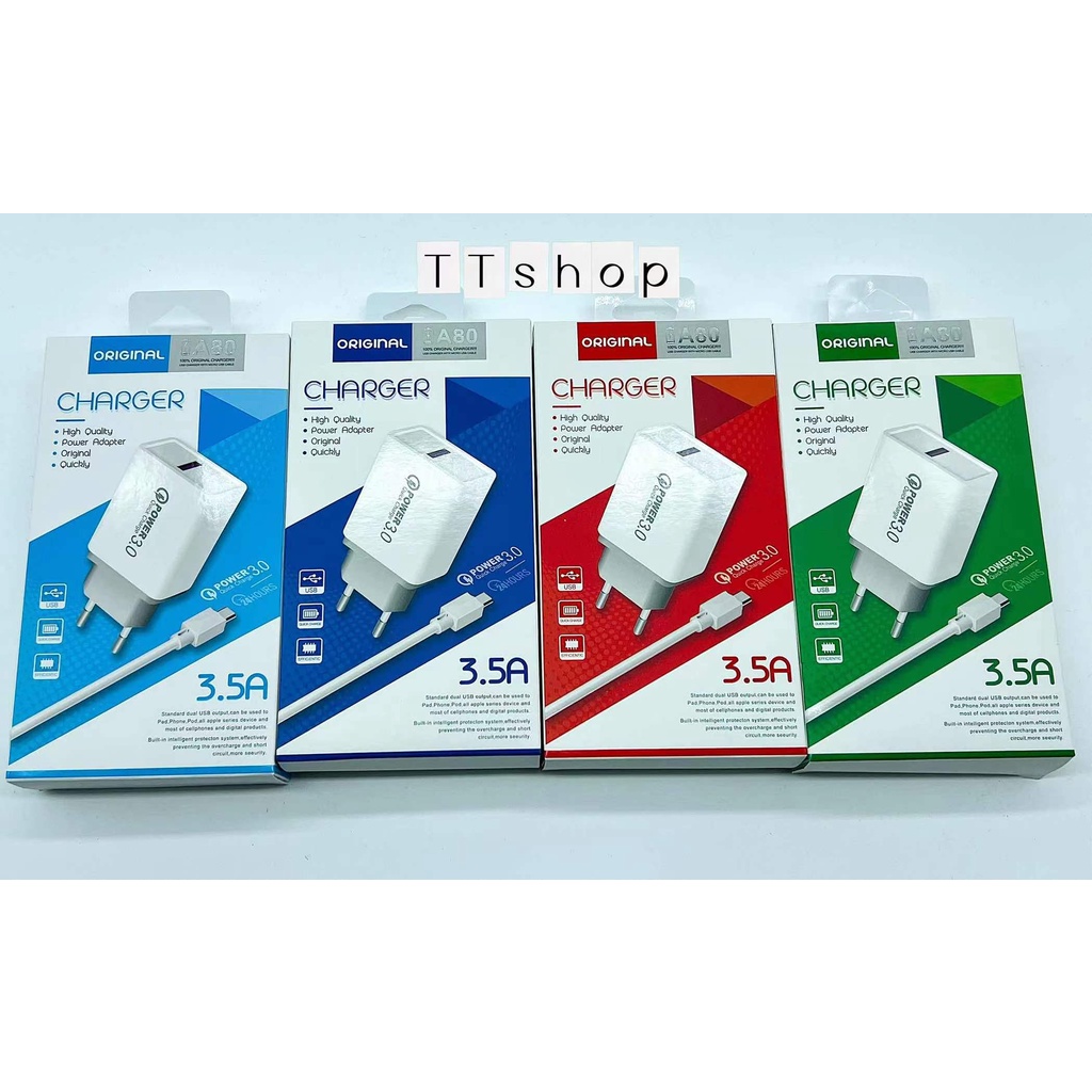 หัวชาร์จเร็ว+สายชาร์จเร็ว รุ่น4A/A80/S200/S100 รองรับทุกรุ่น | Shopee ...